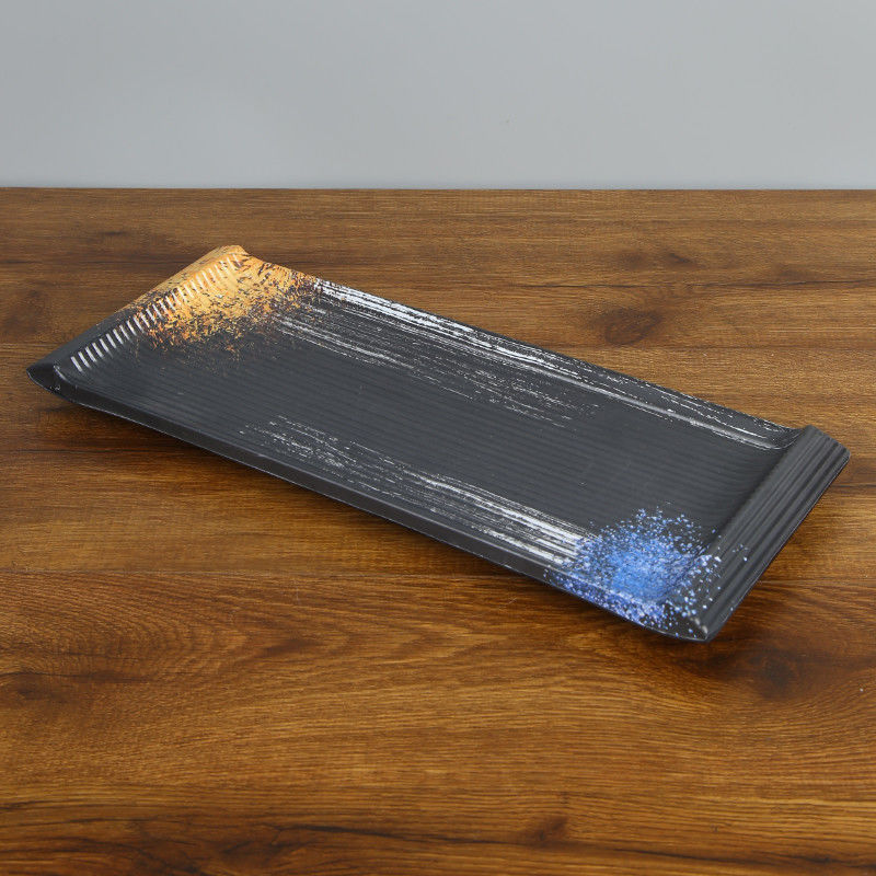 Restaurant Hotel Imitation Melamine Appetizer Rectangle Plates Food Grade