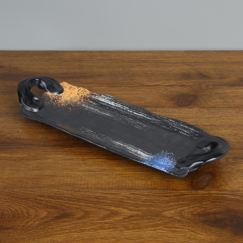 Restaurant Hotel Imitation Melamine Appetizer Rectangle Plates Food Grade