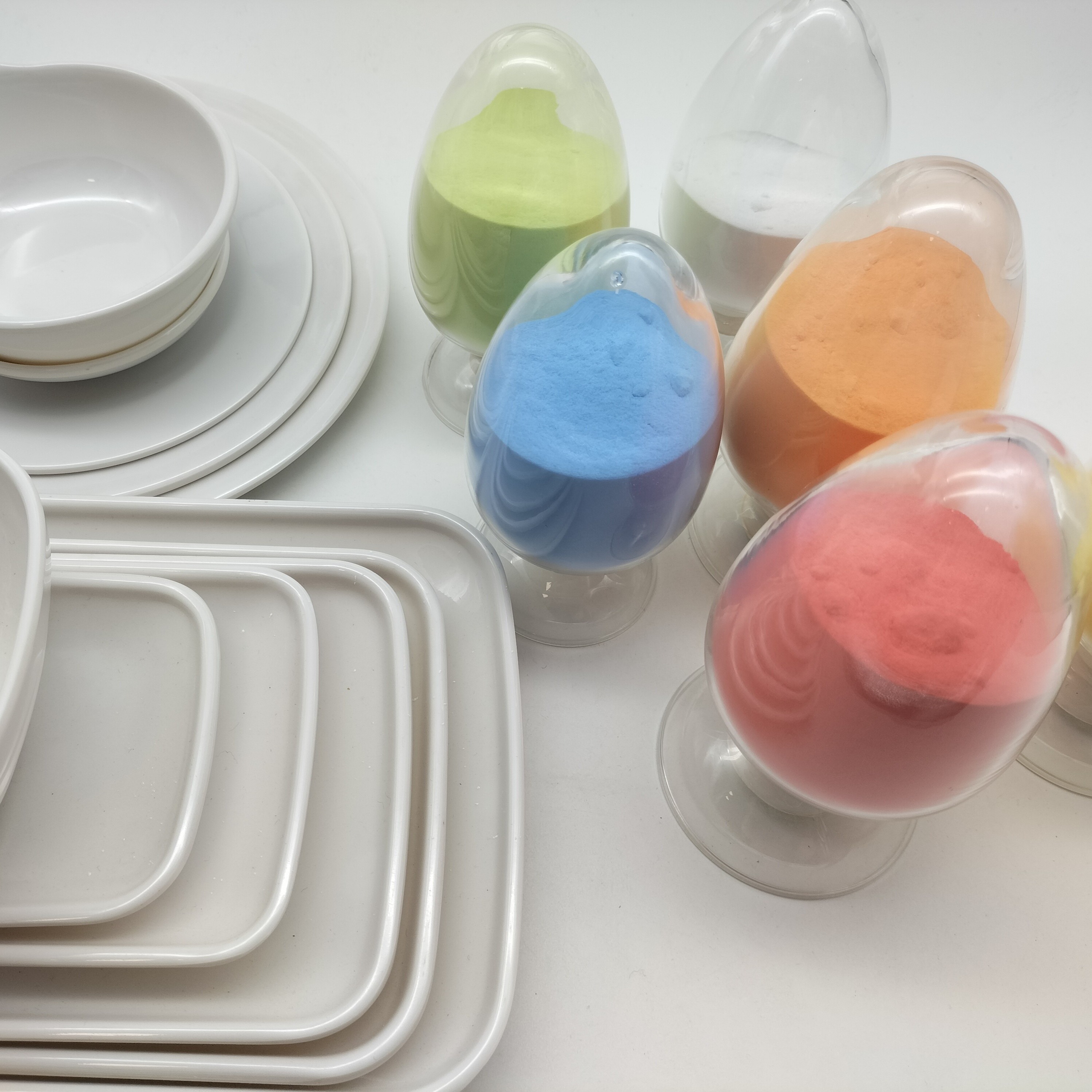 Non Toxic Melamine Raw Material / Melamine Moulding Powder Anti Scratch